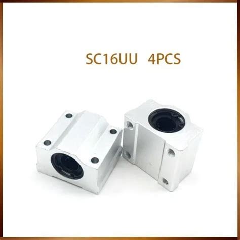 Sc16uu 4pcs SC16UU SCS16UU Linear motion ball bearings cnc parts slide ...