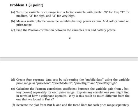 Solved Download The Mobile Price Classification Data Set