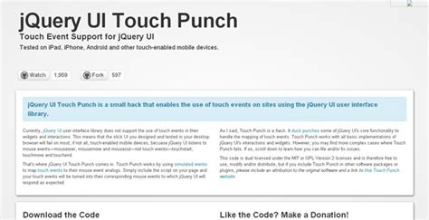 JQuery Touch Event Plugins For Developers Code Geekz