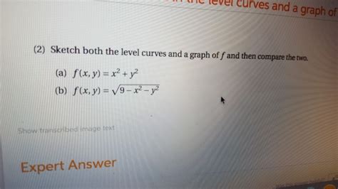 Solved Levelcurves Lne And A Graph Of Sketch Both The Level Chegg
