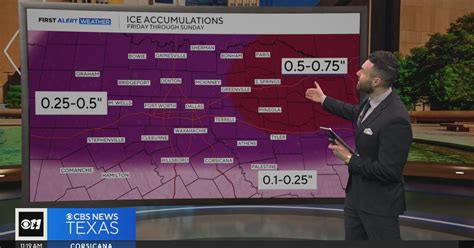 Up To A Half Inch Of Ice Possible For The Dfw Metroplex During Winter