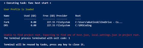 Unable To Find Project Root Expecting To Find One Of Host Json Local