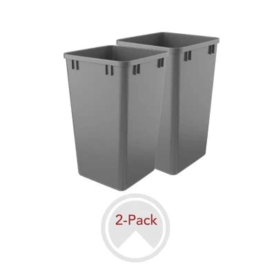 Rev A Shelf Polymer Replacement 35 Quart Trash Bin Recycle Waste Garbage Container For Kitchen