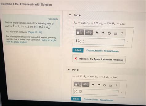 solved exercise 1 45 enhanced with solution part a constants