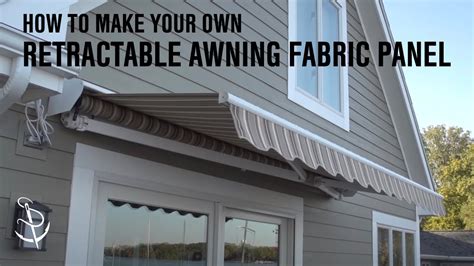 How To Make Your Own Retractable Awning Panel Youtube
