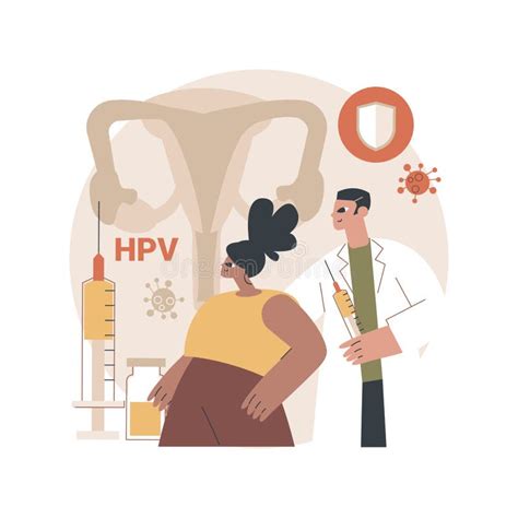 Hpv Vaccination Abstract Concept Vector Illustration Stock Vector Illustration Of