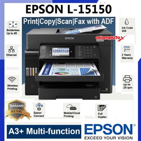 Jual Printer Epson L15150 Printer Epson L 15150 Pengganti L1455 A3