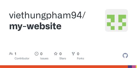 GitHub Viethungpham My Website