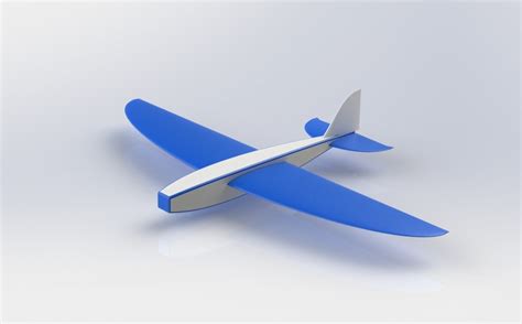 固定翼飞机 solidworks 2016 模型图纸下载 懒石网