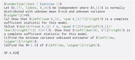 Solved Underline Text Exercise Let X Ldots Chegg Com