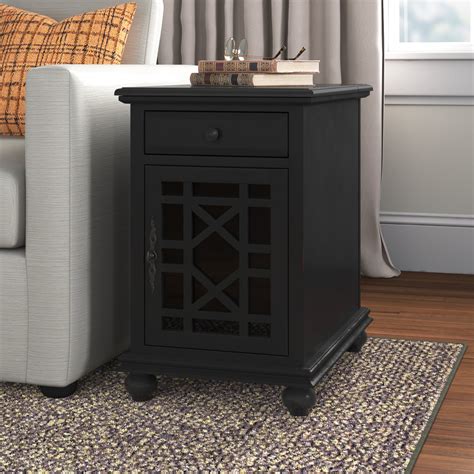 Three Posts™ Ahmara End Table With Storage And Built In Outlets And Reviews Wayfair