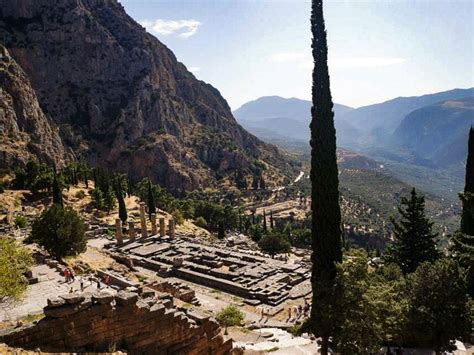 The Sacred Sanctuary Of Apollo At Delphi Faraway Worlds