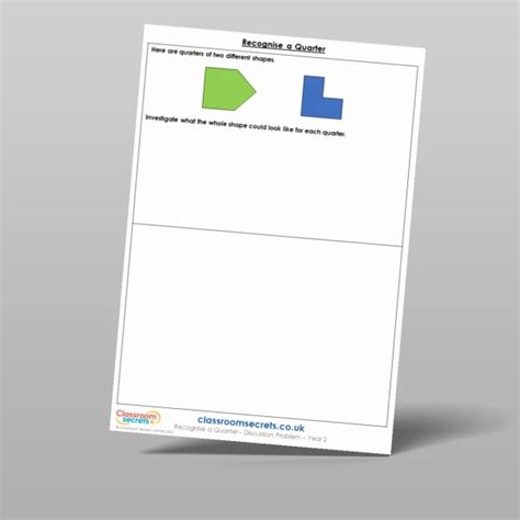 Year 2 Recognise A Quarter Reasoning And Problem Solving 2 Resource Classroom Secrets