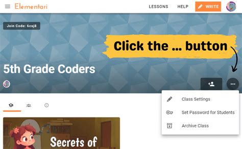 Managing Classroom Settings Elementari Help Center