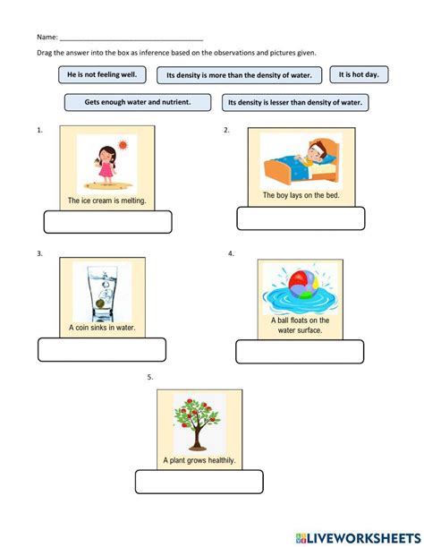 making inference interactive worksheet live worksheets worksheets
