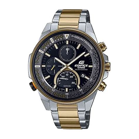Buy Casio Edifice Slim Solar Sapphire Chronograph Black Dial Mens