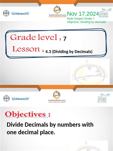Lesson 43 Dividing By Decimals Pdf Teaching Methods And Materials