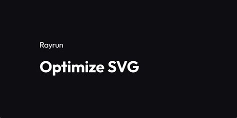 Optimize Svg