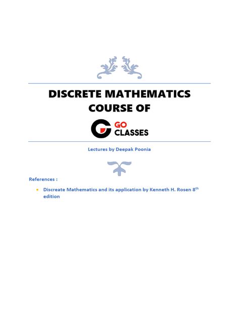 Discrete Mathematics Notes Quantum City Pdf First Order Logic Interpretation Logic