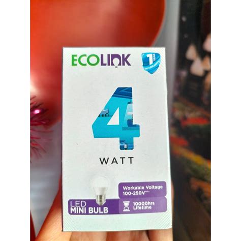 Jual Lampu Ecolink Led Bulb P45 4w E27 Shopee Indonesia