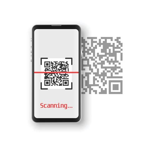Qr Code Scan Icon In Flat Style Mobile Phone Scanning Vector Illustration On Isolated