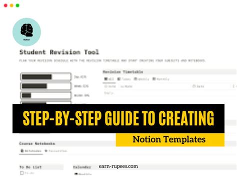 step by step guide to creating notion templates earn rupees online