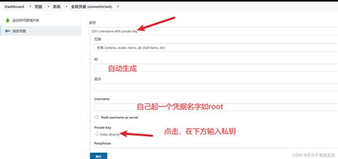 Jenkins全局凭证sshjenkins如何添加内网密钥 Csdn博客