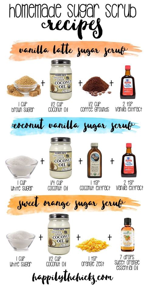 Homemade Sugar Scrub Diy Artofit