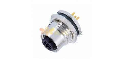 M12 Panel Receptacles A Code Straight 5pin Female Non Shield Connector