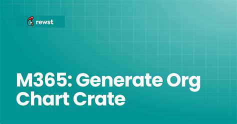 M365 Generate Org Chart Crate Rewst Documentation