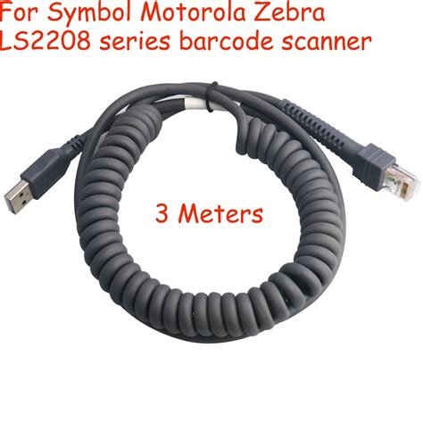 Coiled Usb Type A Cable 3m Ls2208 Sr Ls3408 Ls1203 Ls4208 Ds3408 Hd Usb To Rj45 Usb Cable For