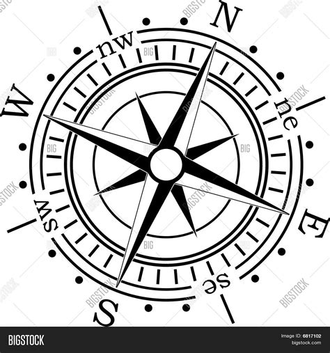 Vector Compass Vector And Photo Free Trial Bigstock