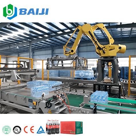 Automatic Plastic Bottle Carton Box Package Robot Palletizer Robotic