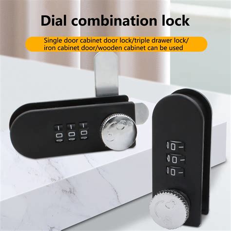 Fairnull Combination Lock Thickened Latch Scroll Wheel Code Simple Operation 3 Group Password
