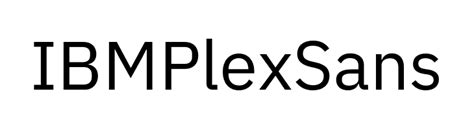 ibm plex sans font