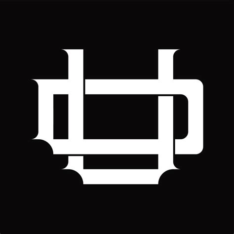 Du Logo Monogram With Vintage Overlapping Linked Style Design Template 16567445 Vector Art At