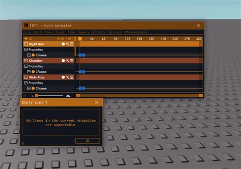 can t export moon animation animation that i made r robloxgamedev