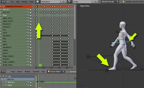 在Blender使用Rigify创建循环步行动画 Create an Animation Walk Cycle in Blender ...