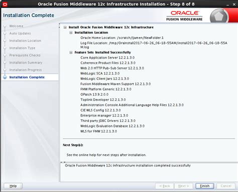 Oracle Universal Installerのインストール画面