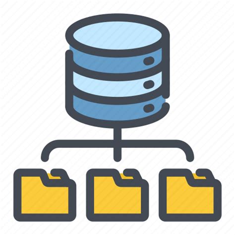 Base Data Database File Folder Storage Sync Icon