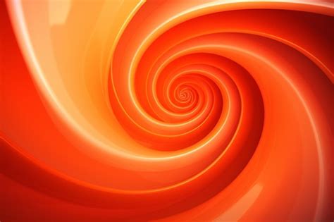 Orange Spiral Background Design Premium Ai Generated Image