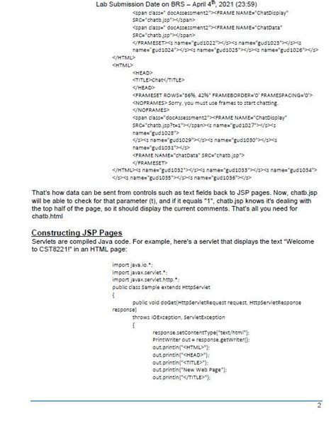 solved assignment 2 create an internet based virtual chat