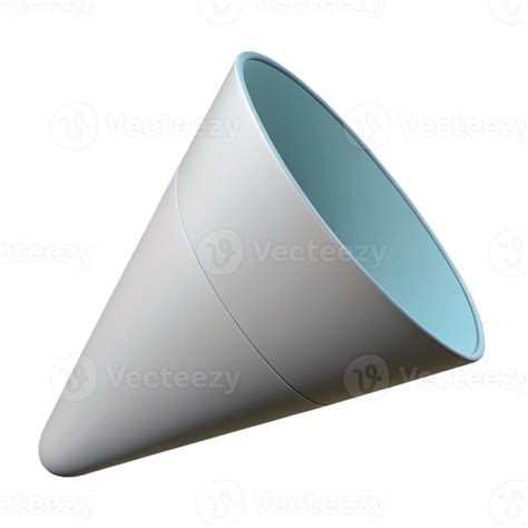 Romantic Picturesque Scalable Geometric Outline Of A Cone Clean Lines Single Weight Stroke