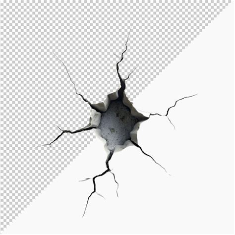 Crack Wall Premium Ai Generated Psd