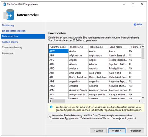 analyse relationaler datenmodelle aus der azure sql datenbank