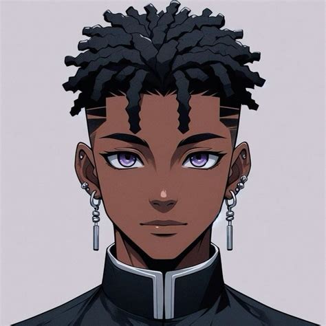 Pin By Eduardo Anísio On Personagens Black Anime Guy Black Anime