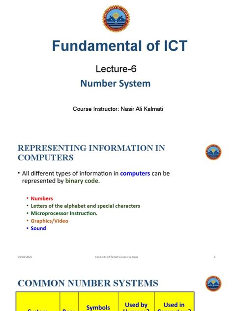 Fundamental Of Ict Lecture 6 Pdf Arithmetic Lexicology
