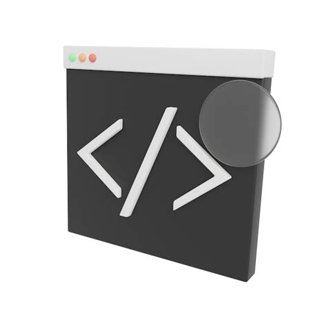 premium photo 3d code software illustration