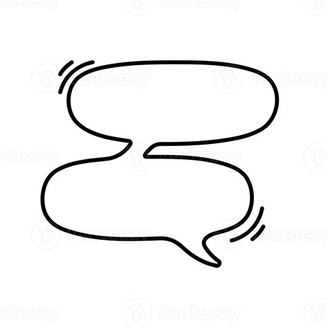 Hand Drawn Text Box Cute Cartoon Style Talking Dialogue 28177088 PNG