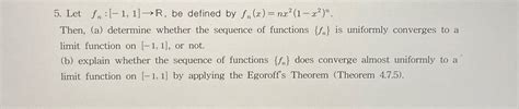 Solved Let Fn 11 →r ﻿be Defined By